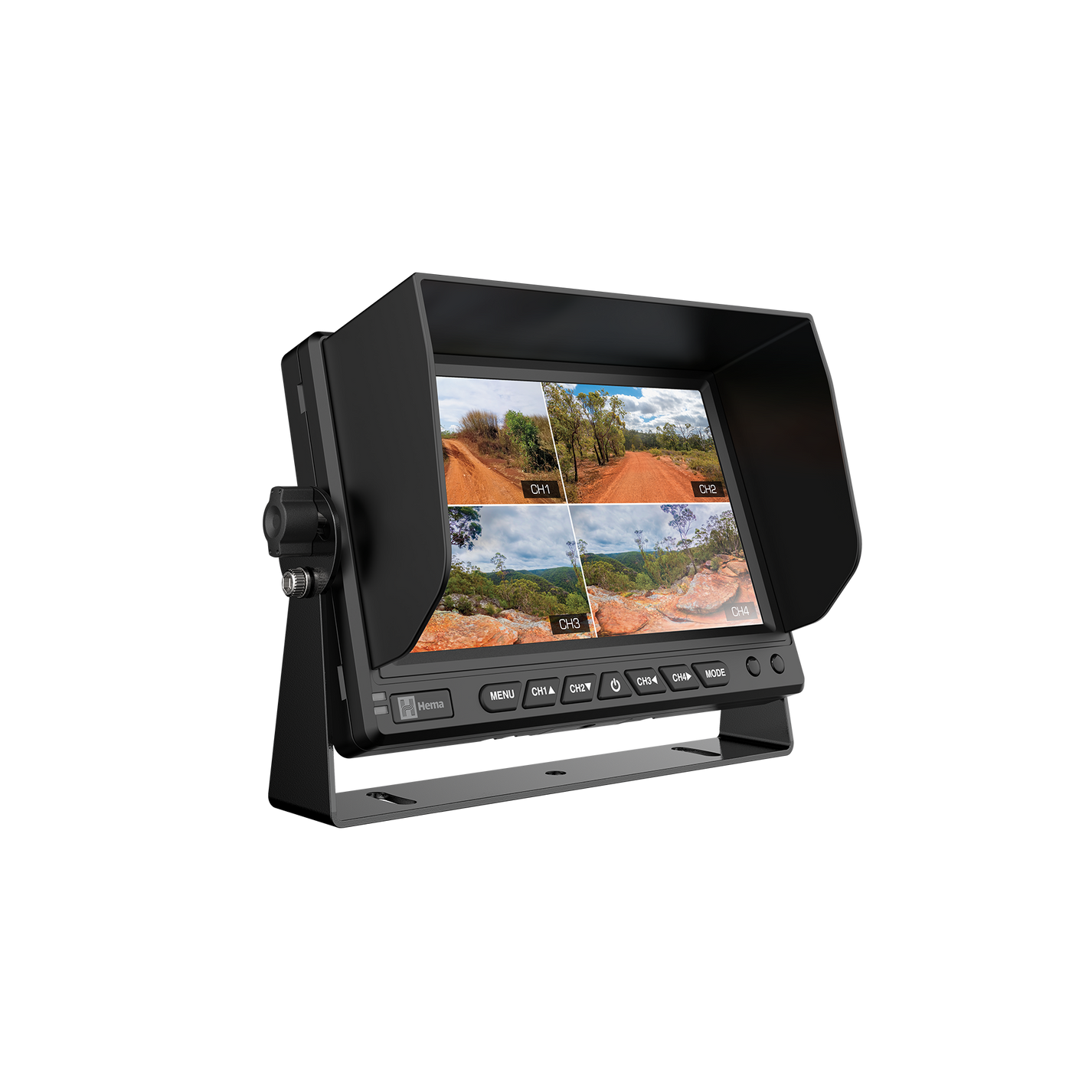 HM-MNT 7” AHD 4-Channel Display Monitor – Hema